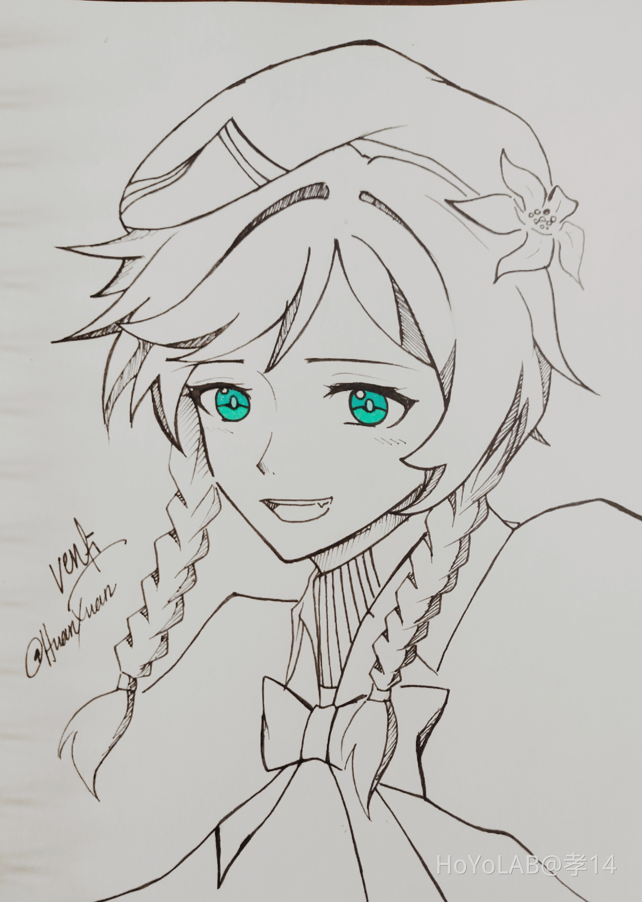 Trying to draw Venti... Genshin Impact | HoYoLAB