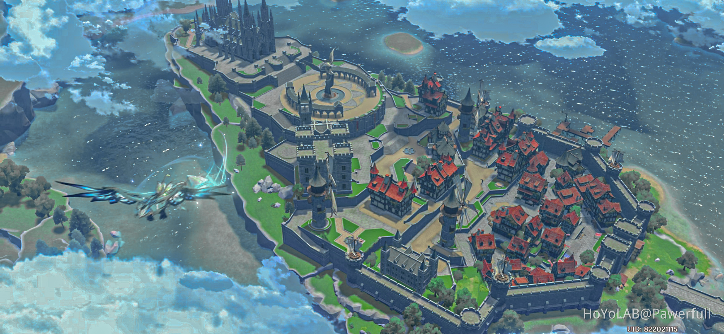 Mondstadt view from sky Genshin Impact | HoYoLAB