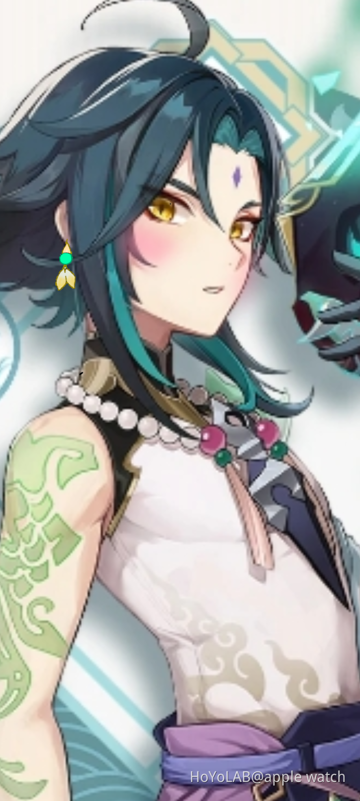 Xiao wearing Aether ear ring Genshin Impact | HoYoLAB