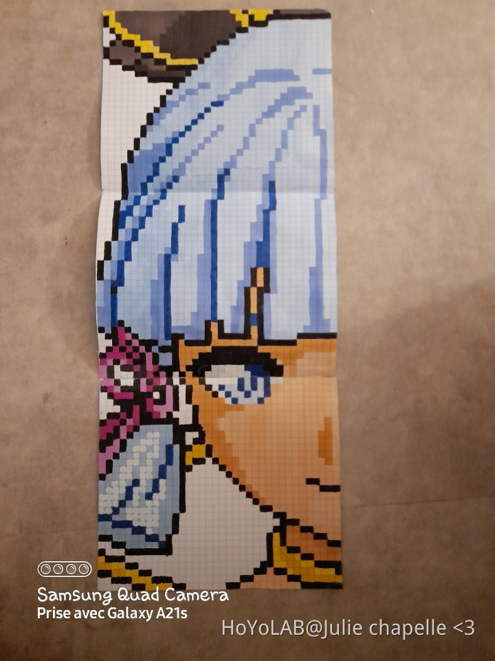 pixel art Ayaka Genshin Impact | HoYoLAB