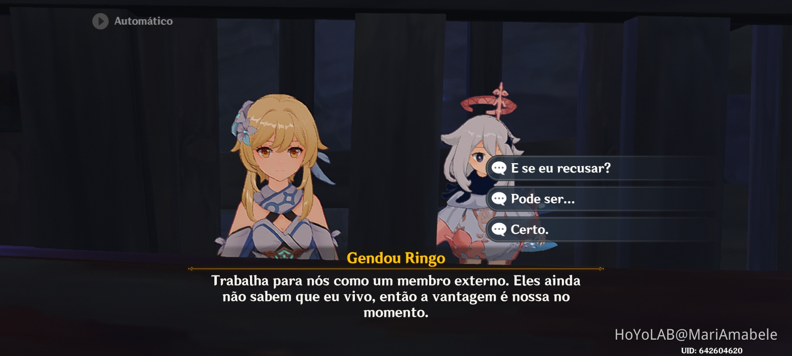 Fim da missão com a Gendou Ringo | Genshin Impact | HoYoLAB