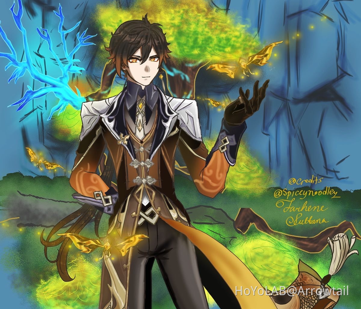 Zhongli Fan Art Contest Submission Genshin Impact | HoYoLAB