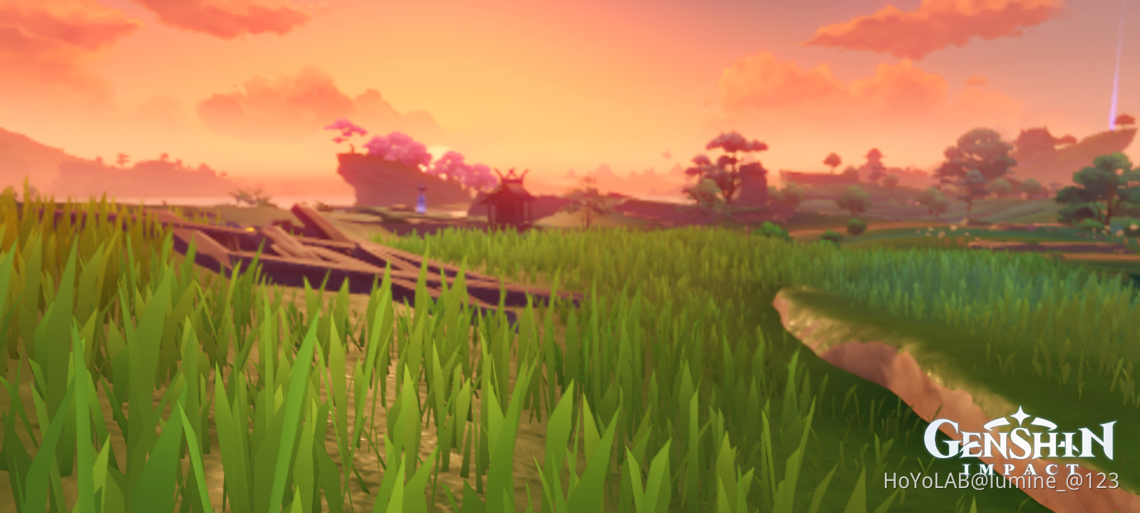 ah the sunset is very beautiful in inazuma Genshin Impact | HoYoLAB