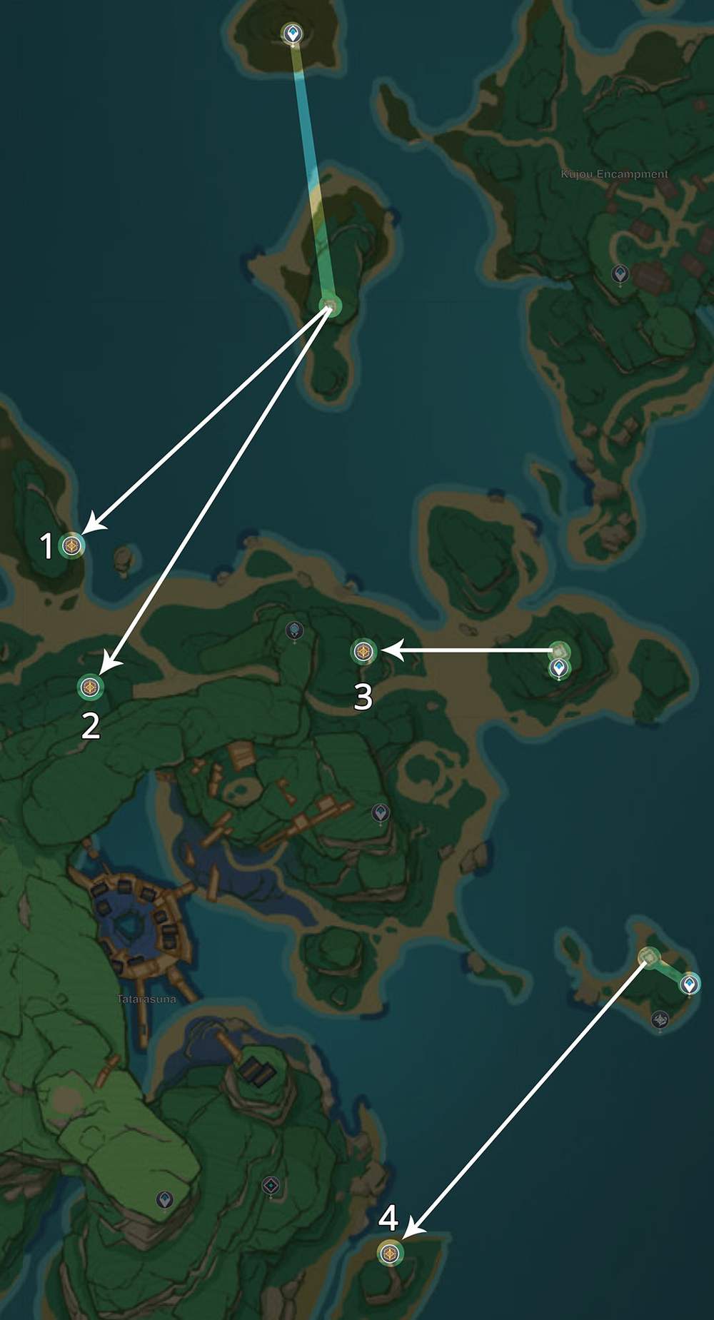 Daily Respawn Artifact "investigate" Locations (v2.5) Genshin Impact ...