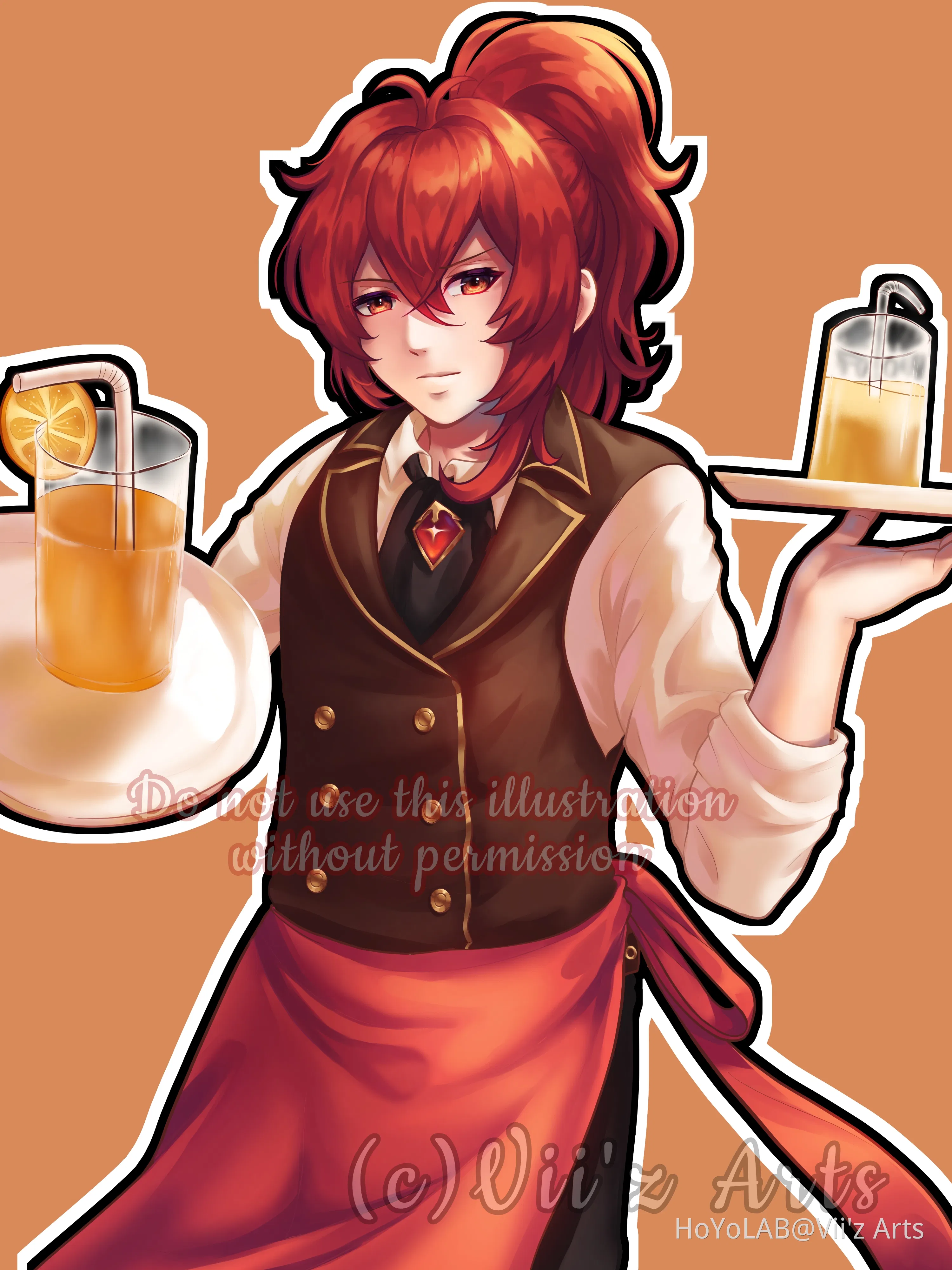 Bartender Diluc Genshin Impact | HoYoLAB