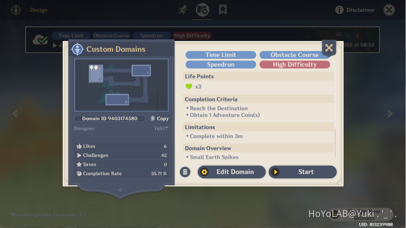 Try my domain (9403174580) Genshin Impact | HoYoLAB