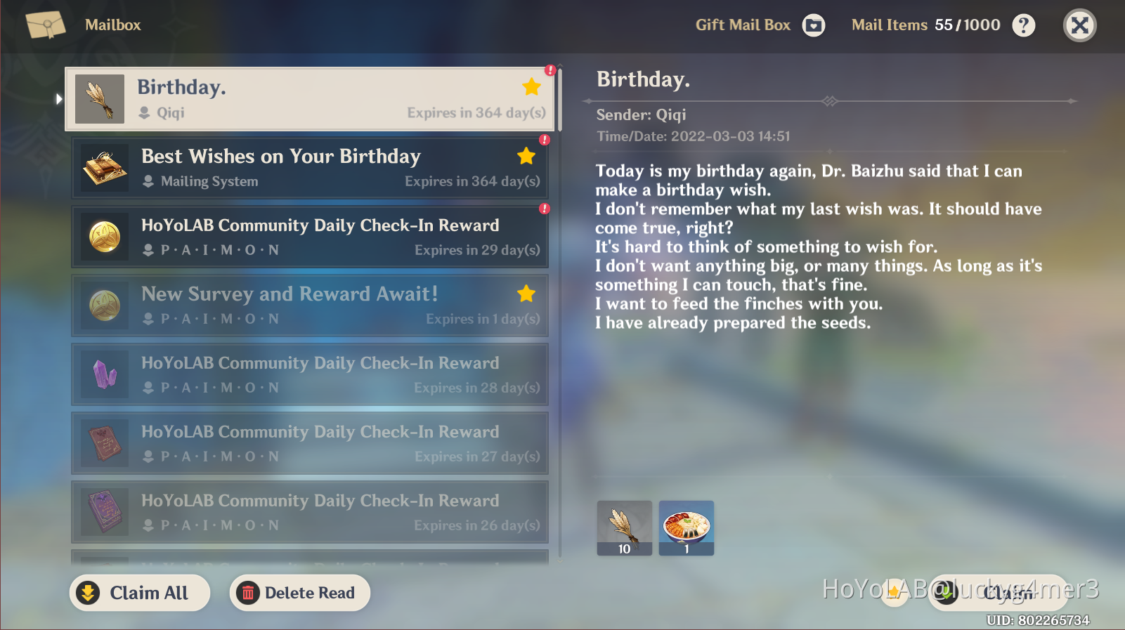 Birthdays... Genshin Impact | HoYoLAB