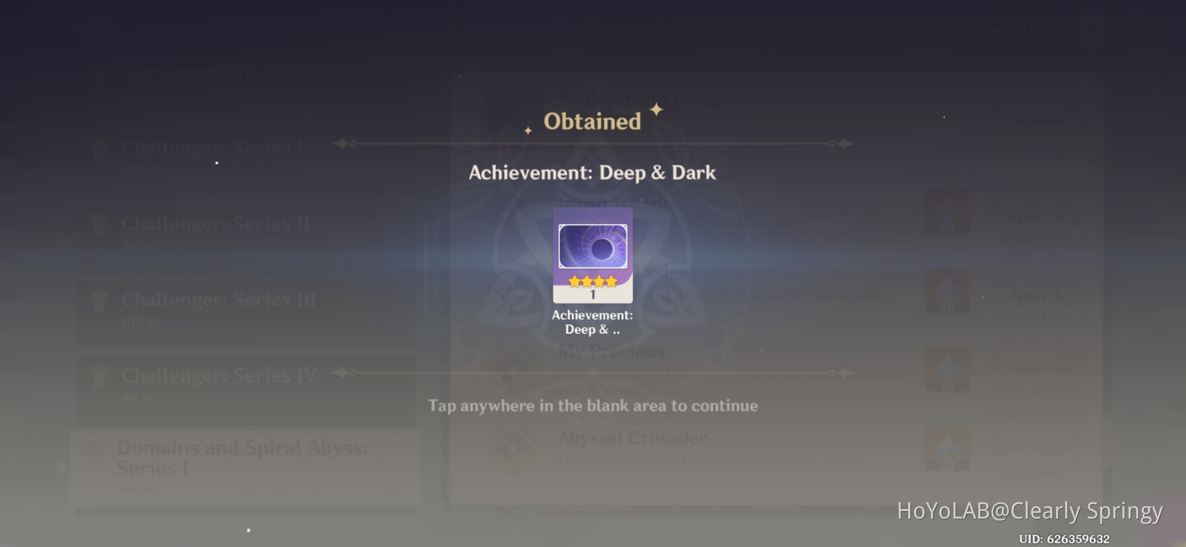 Deep & Dark Genshin Impact | HoYoLAB