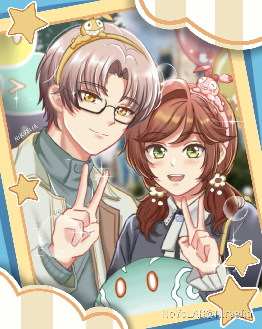 Vyn and Rosa in Hoyoland Tears of Themis | HoYoLAB