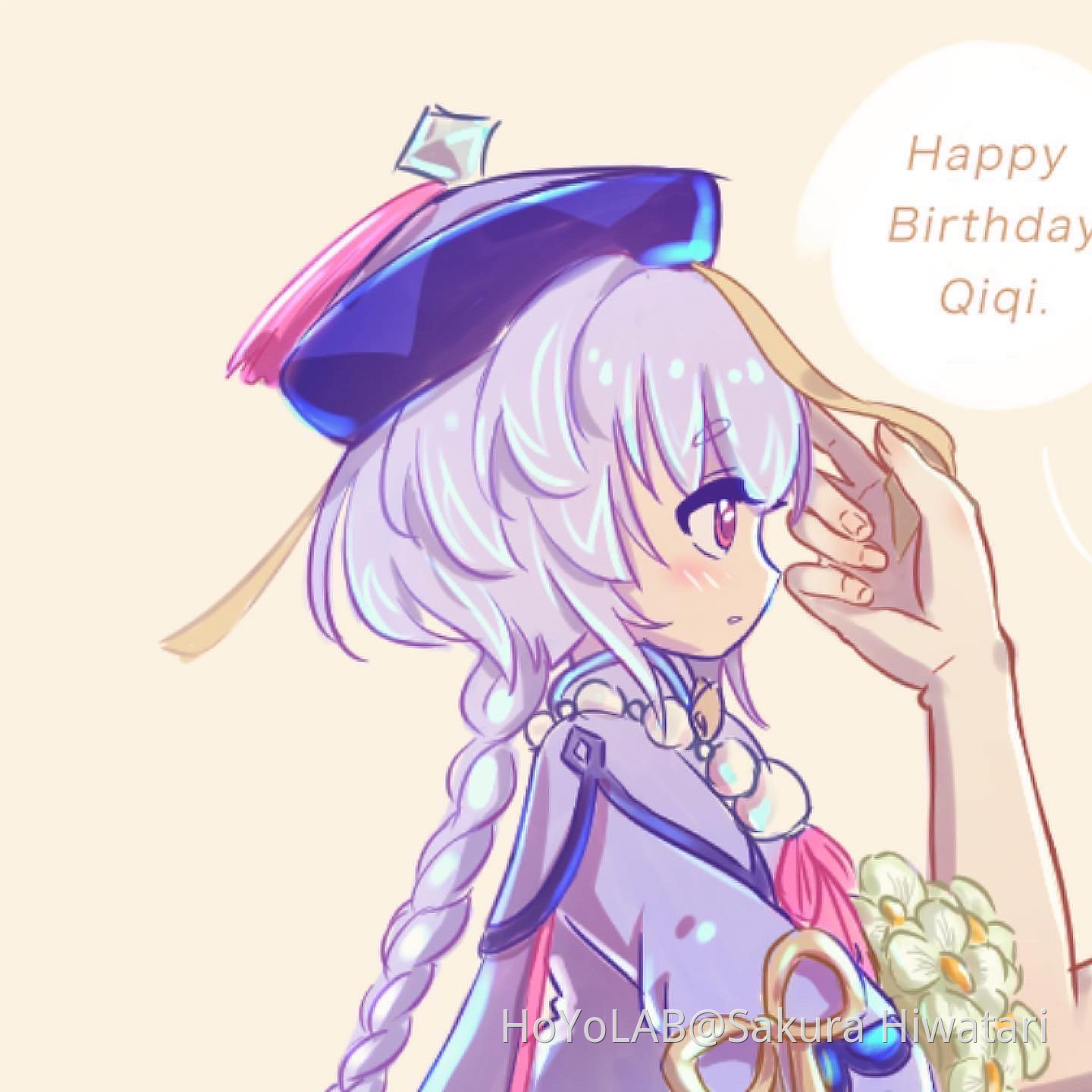 Xiao wishes Qiqi Happy Bday. Genshin Impact | HoYoLAB