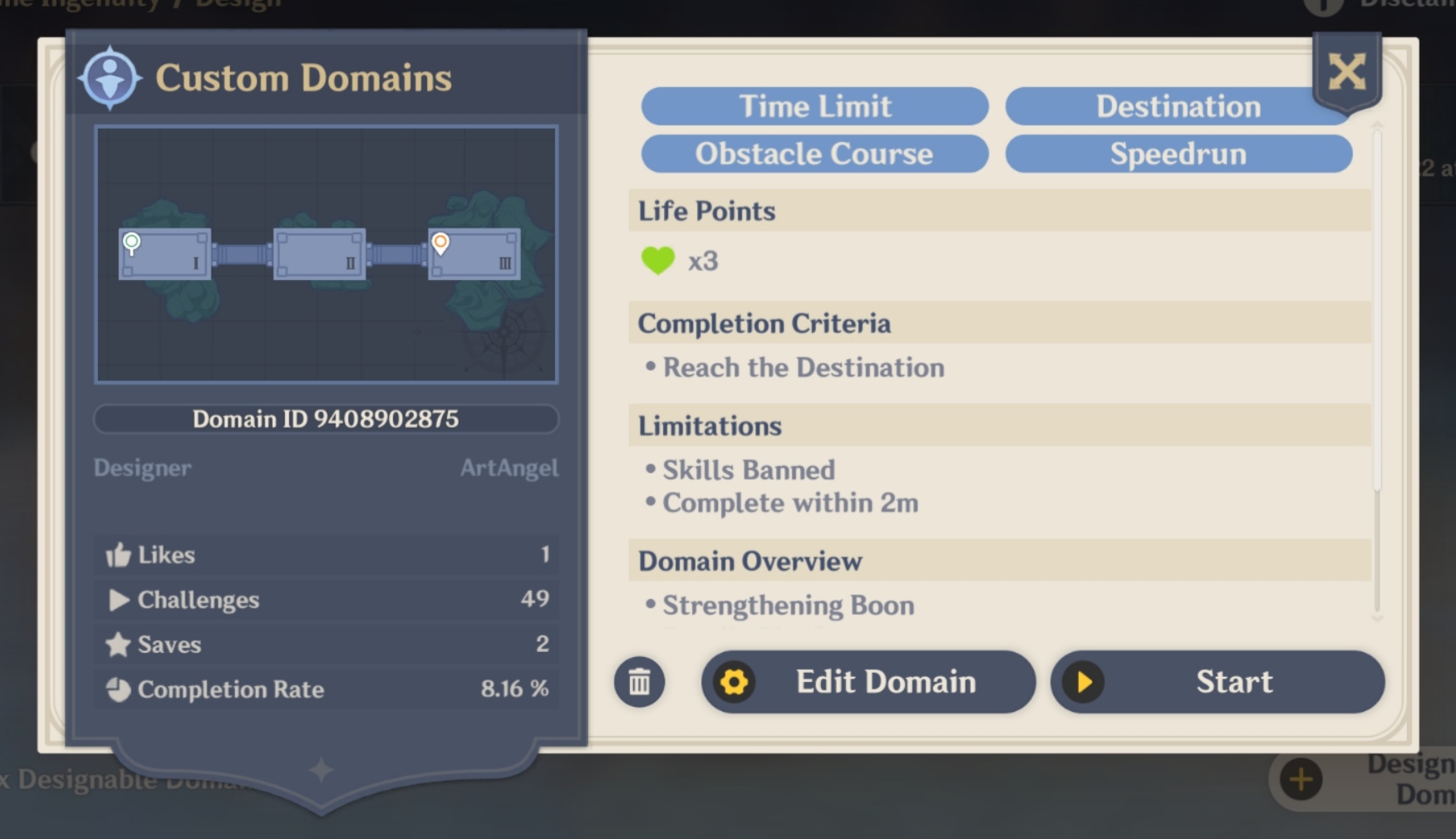 Event Domain Genshin Impact | HoYoLAB