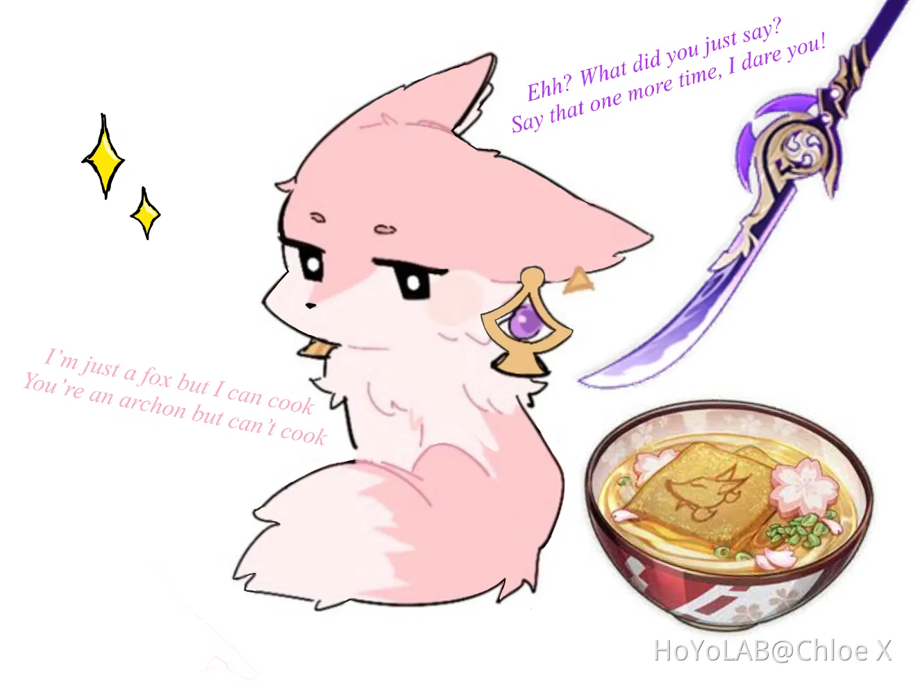 Fox form Yae Miko & Raiden Ei: | HoYoLAB