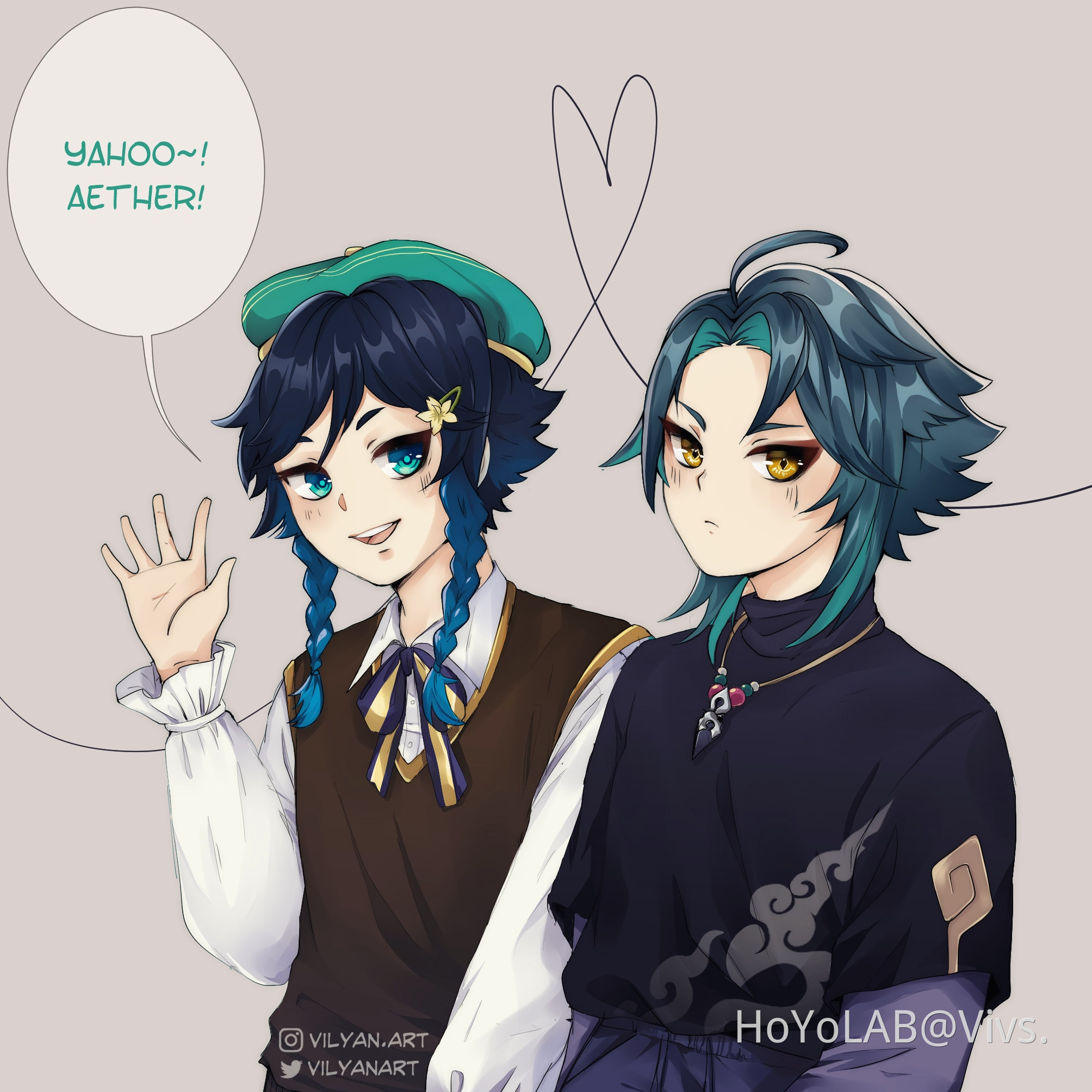 Venti & Xiao Genshin Impact | HoYoLAB