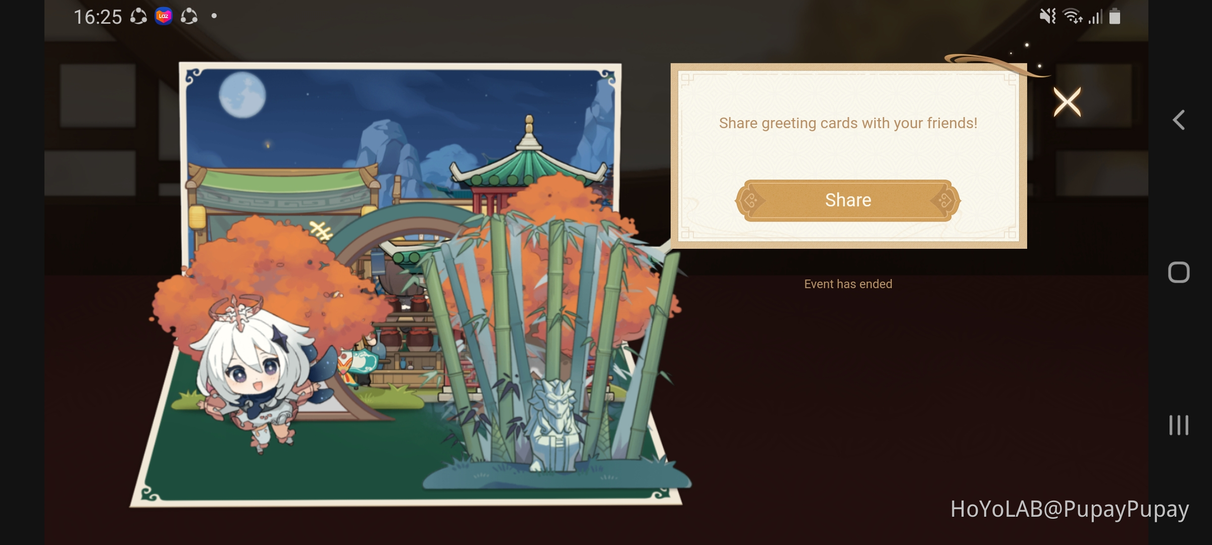 A greeting card(Paimon) Genshin Impact | HoYoLAB