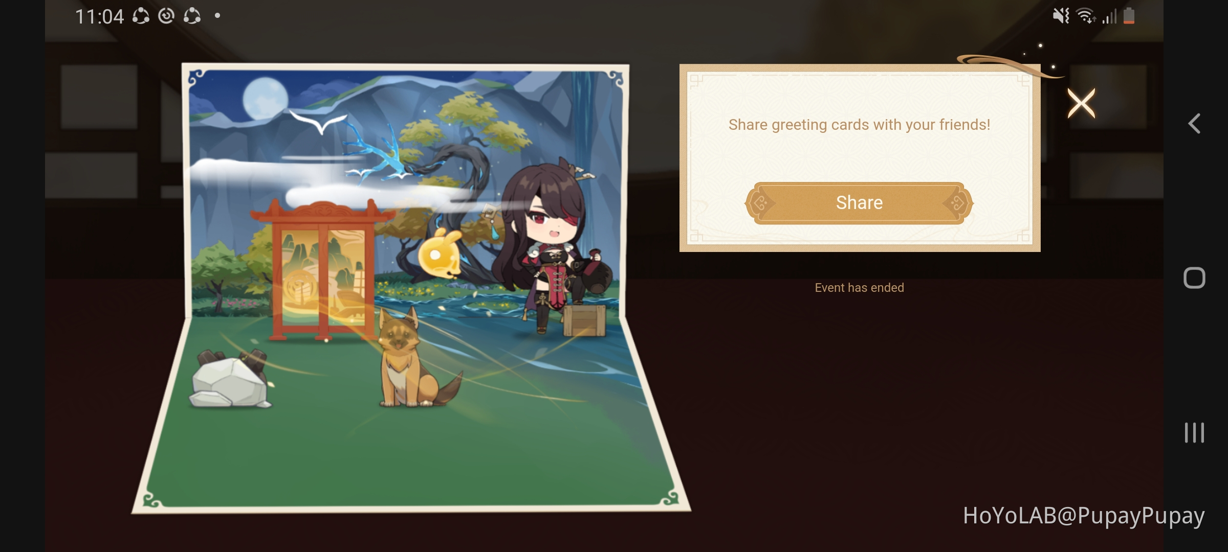 A greeting card Genshin Impact | HoYoLAB