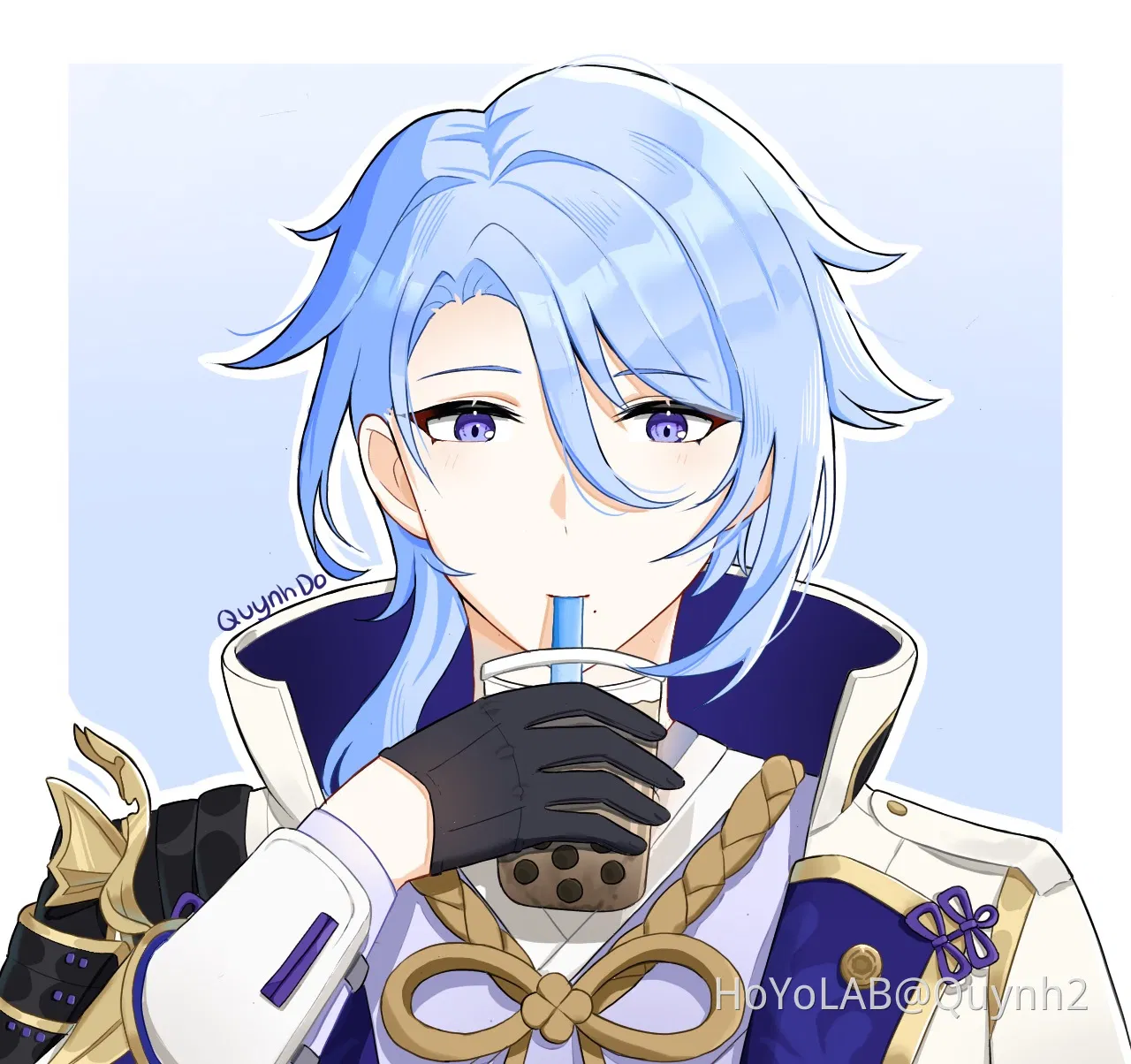 Ayato with boba🧋 Genshin Impact | HoYoLAB