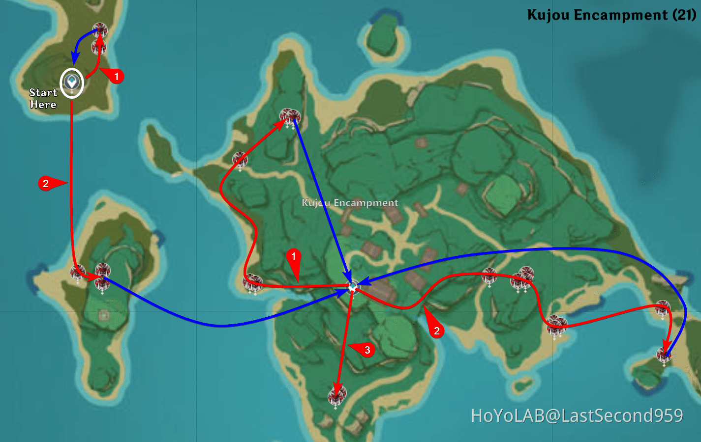 [v2.5] Full Handguard Farming Route | Full Map (5 Islands) Genshin ...