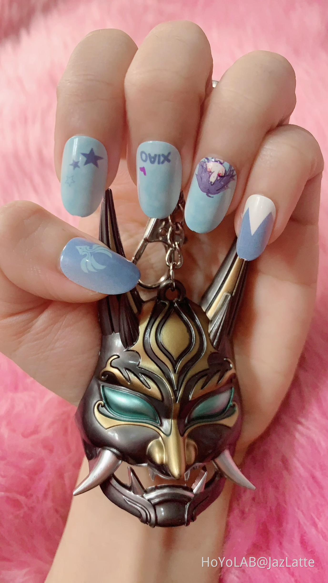 Xiao inspired nails💅🏻 Genshin Impact | HoYoLAB