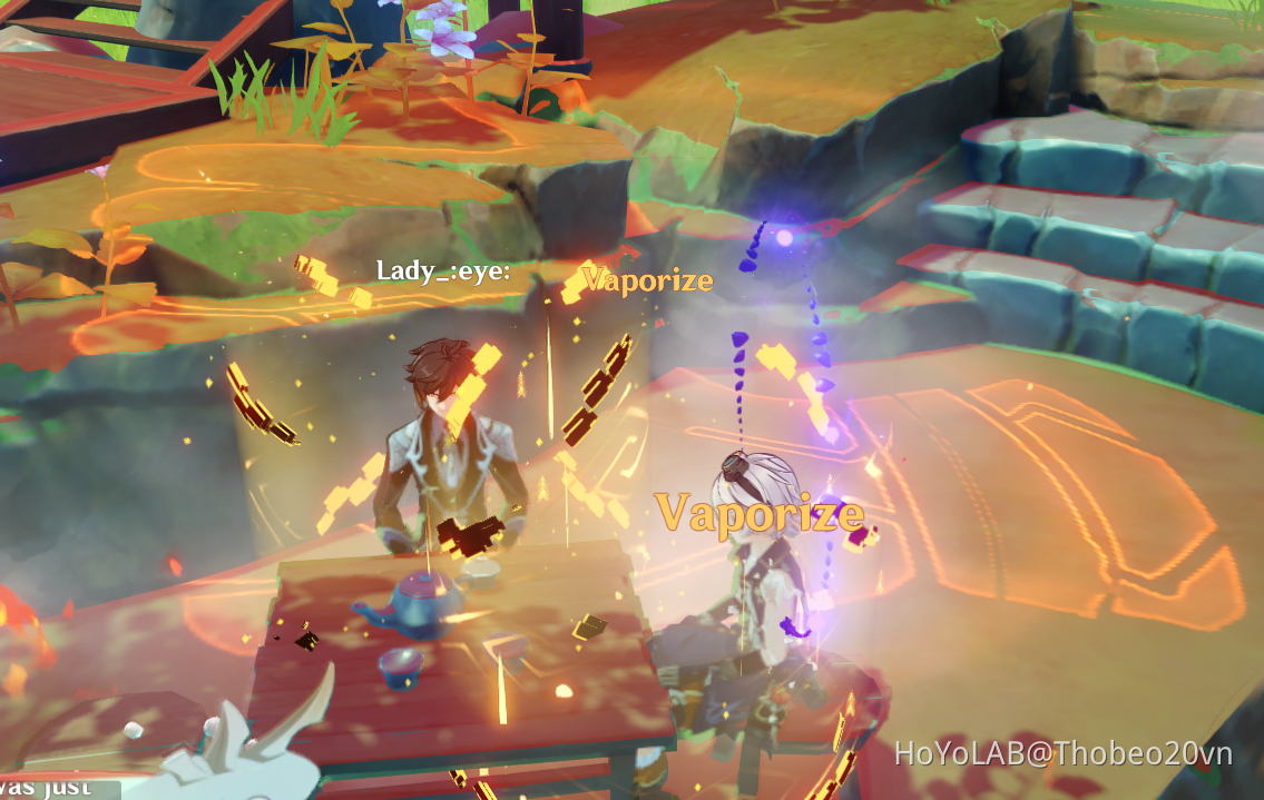 My Pyro Archon Bennett was planing to assassinate Morax under water XD ...