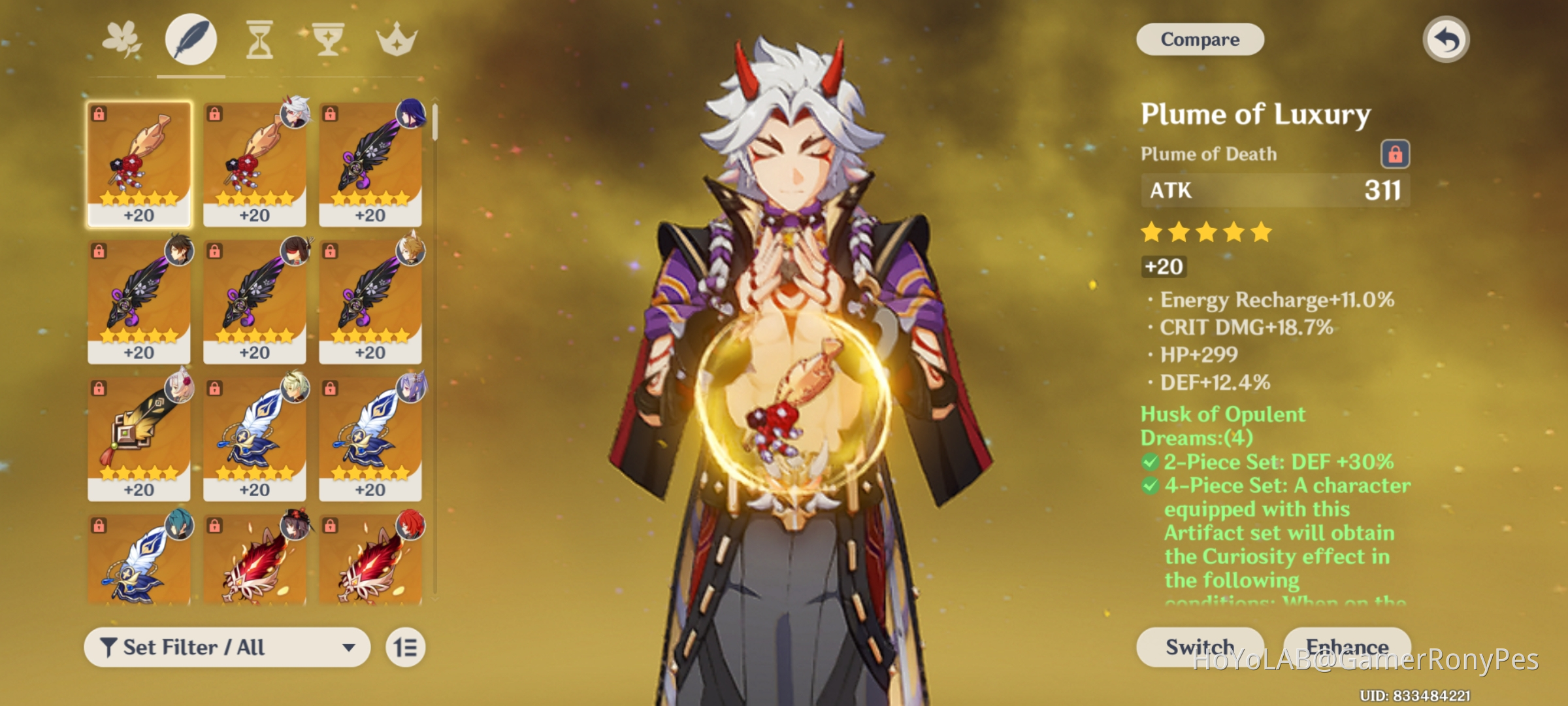 Itto's new artifact Genshin Impact | HoYoLAB