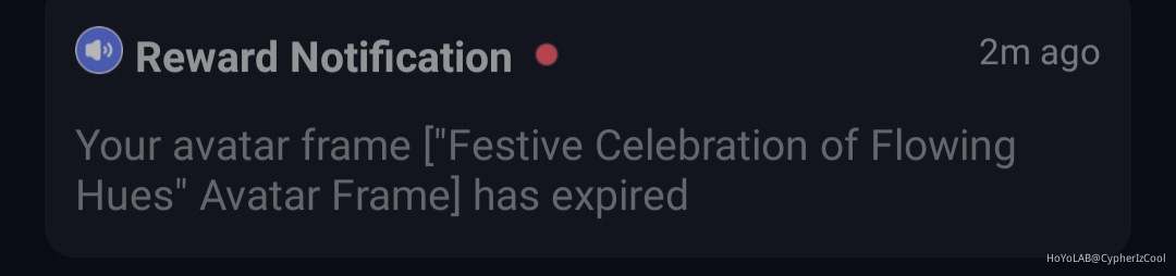 festive celebration avatar frame | HoYoLAB