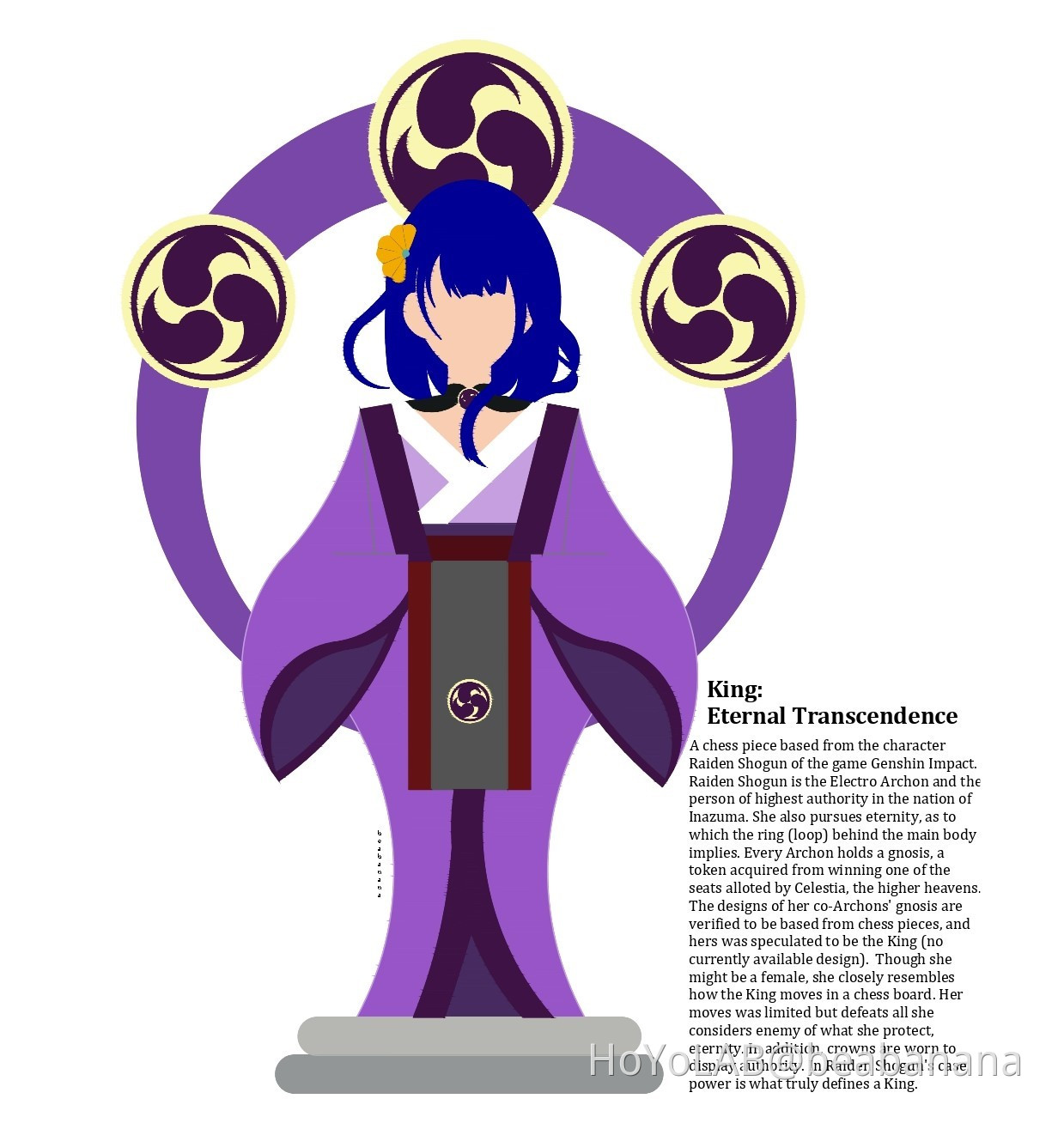 Raiden Shogun Chess Piece Art Genshin Impact | HoYoLAB