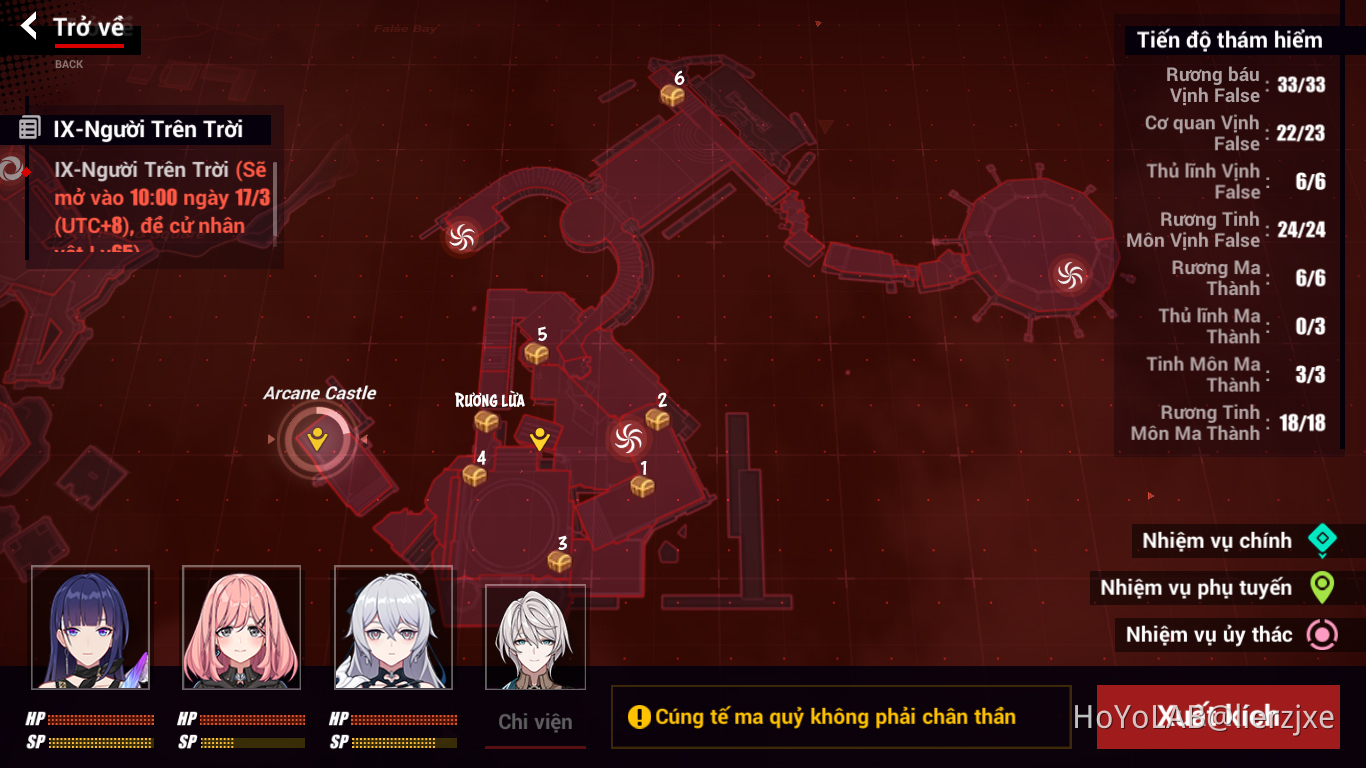 Tất cả rương ở Arcane Castle - APHO2 Honkai Impact 3rd | HoYoLAB