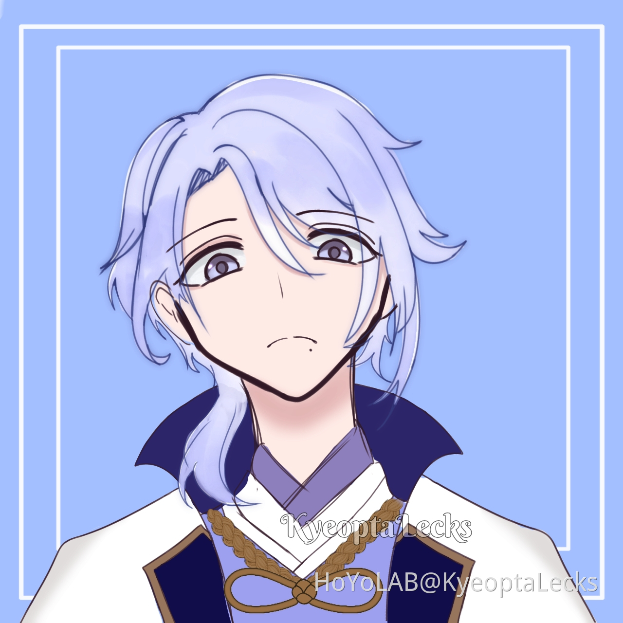 i tried to draw ayato-v- Genshin Impact | HoYoLAB