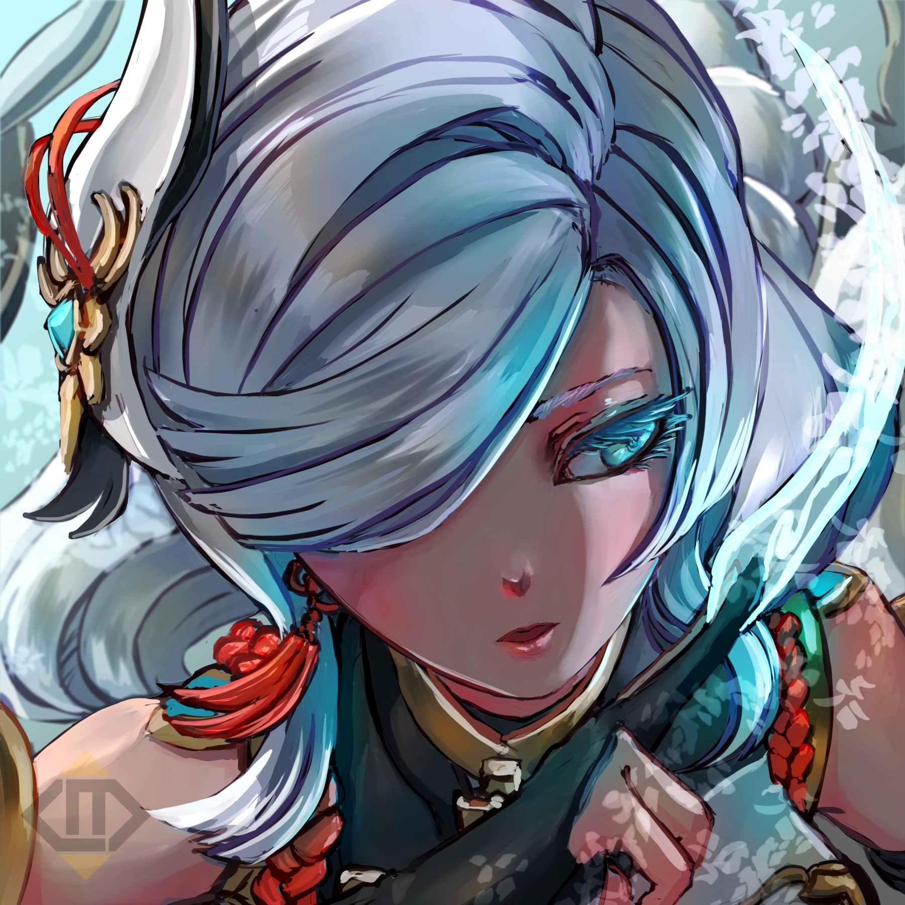 Shenhe art tribute Genshin Impact | HoYoLAB