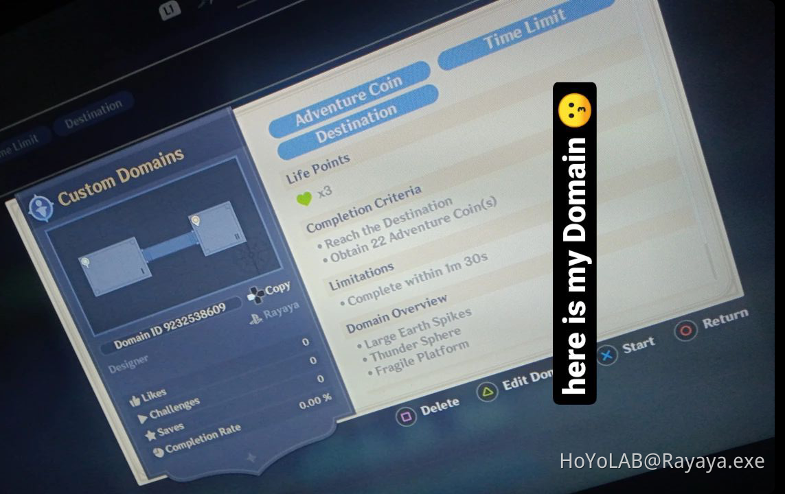 Made a custom Domain Genshin Impact | HoYoLAB