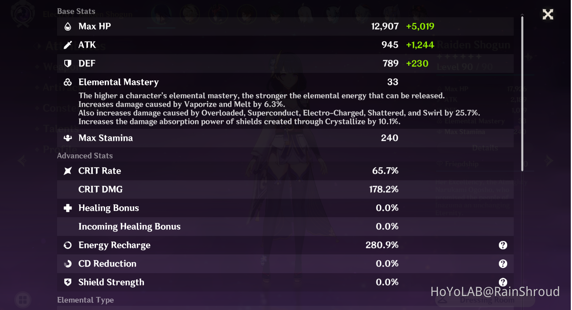 Ei Build Completed Genshin Impact | HoYoLAB