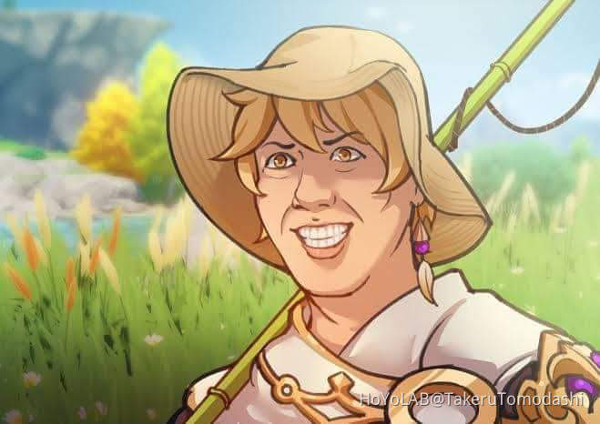 Me joining a random player's world to go fishing Genshin Impact | HoYoLAB