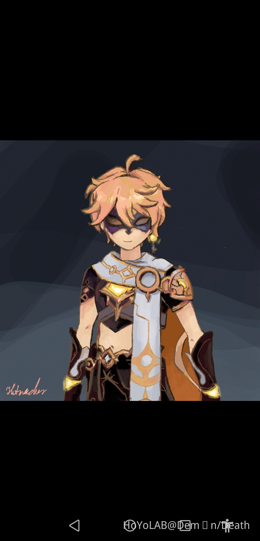 Aether Traveler Drawing - by me (demön/death) Genshin Impact | HoYoLAB