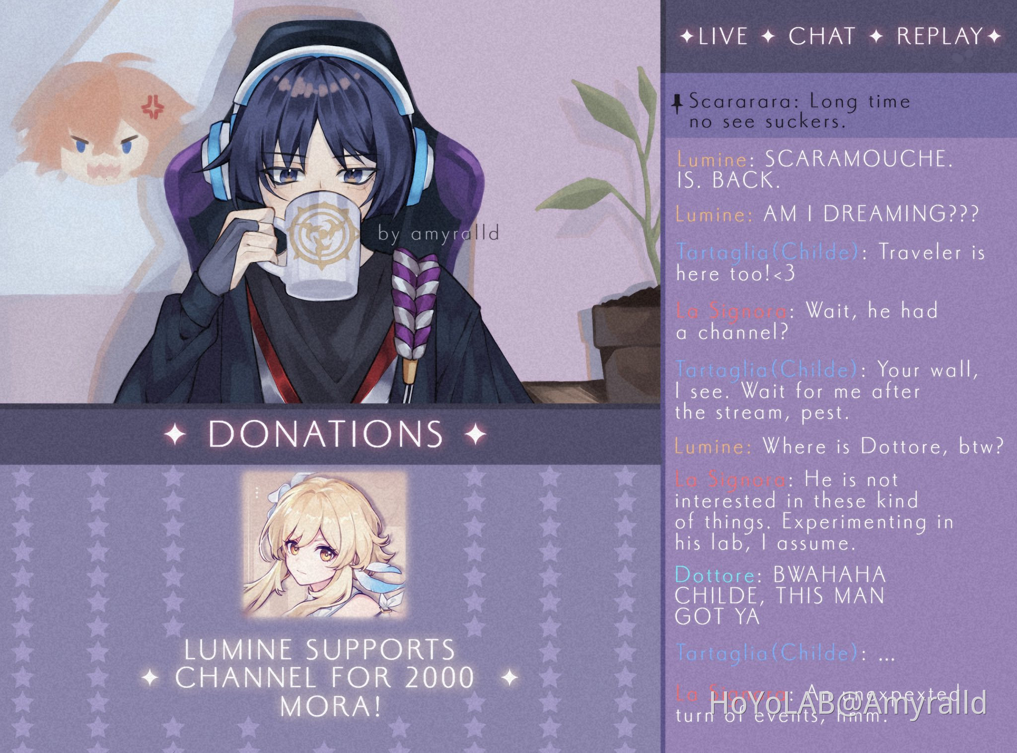Scara as a streamer AU Genshin Impact | HoYoLAB