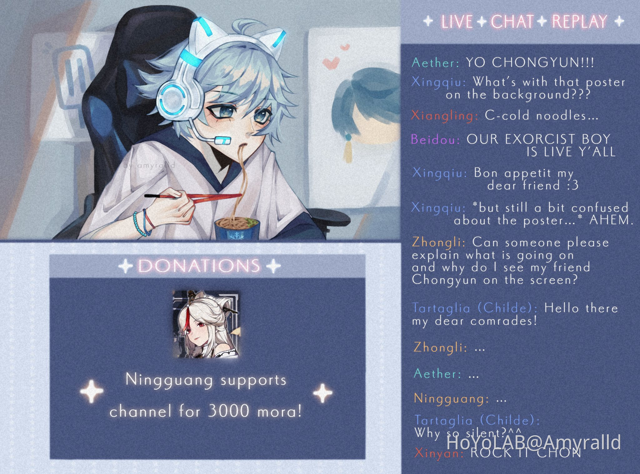 Chongy as a streamer! Genshin Impact | HoYoLAB