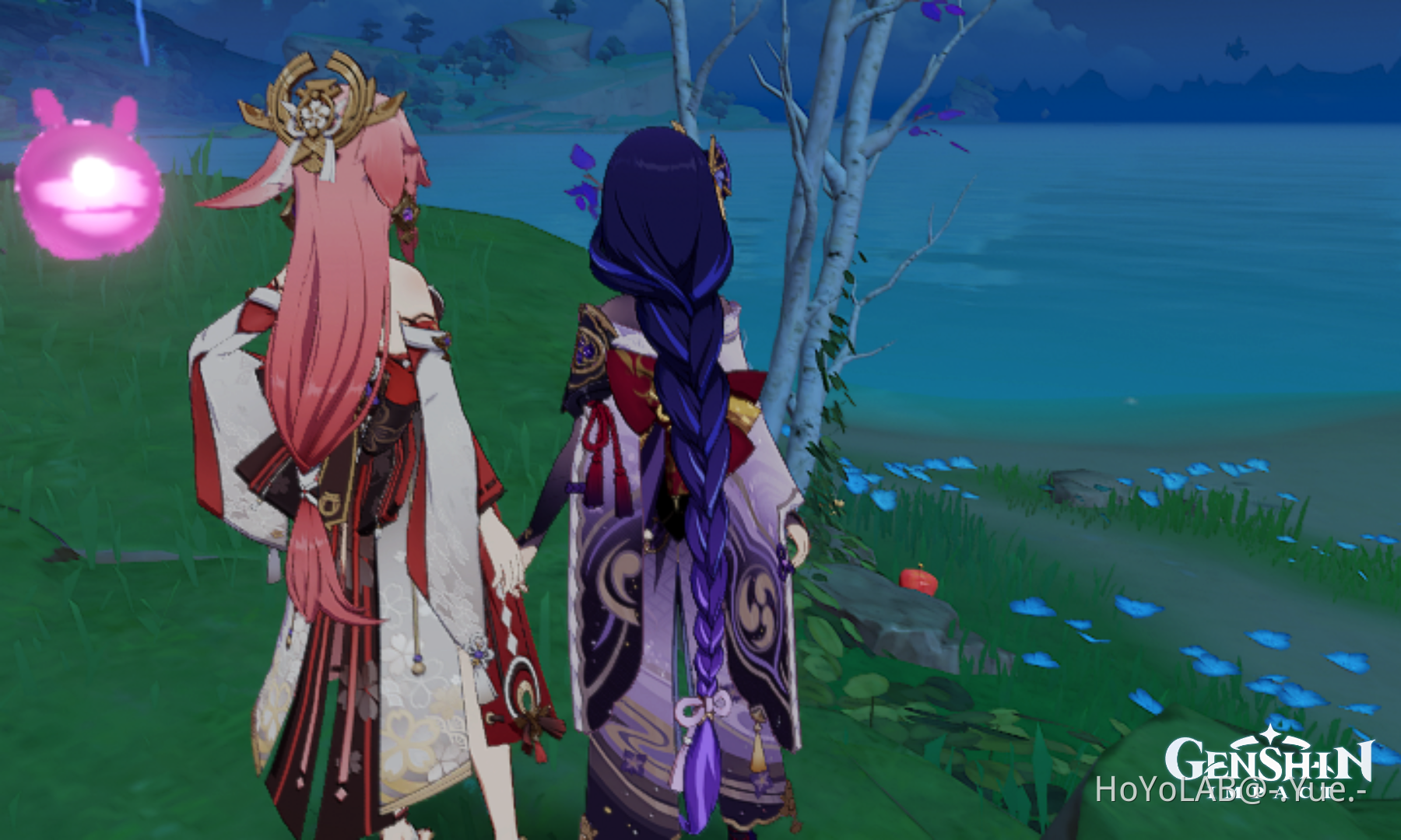 Ei and yae holding hands! Genshin Impact | HoYoLAB