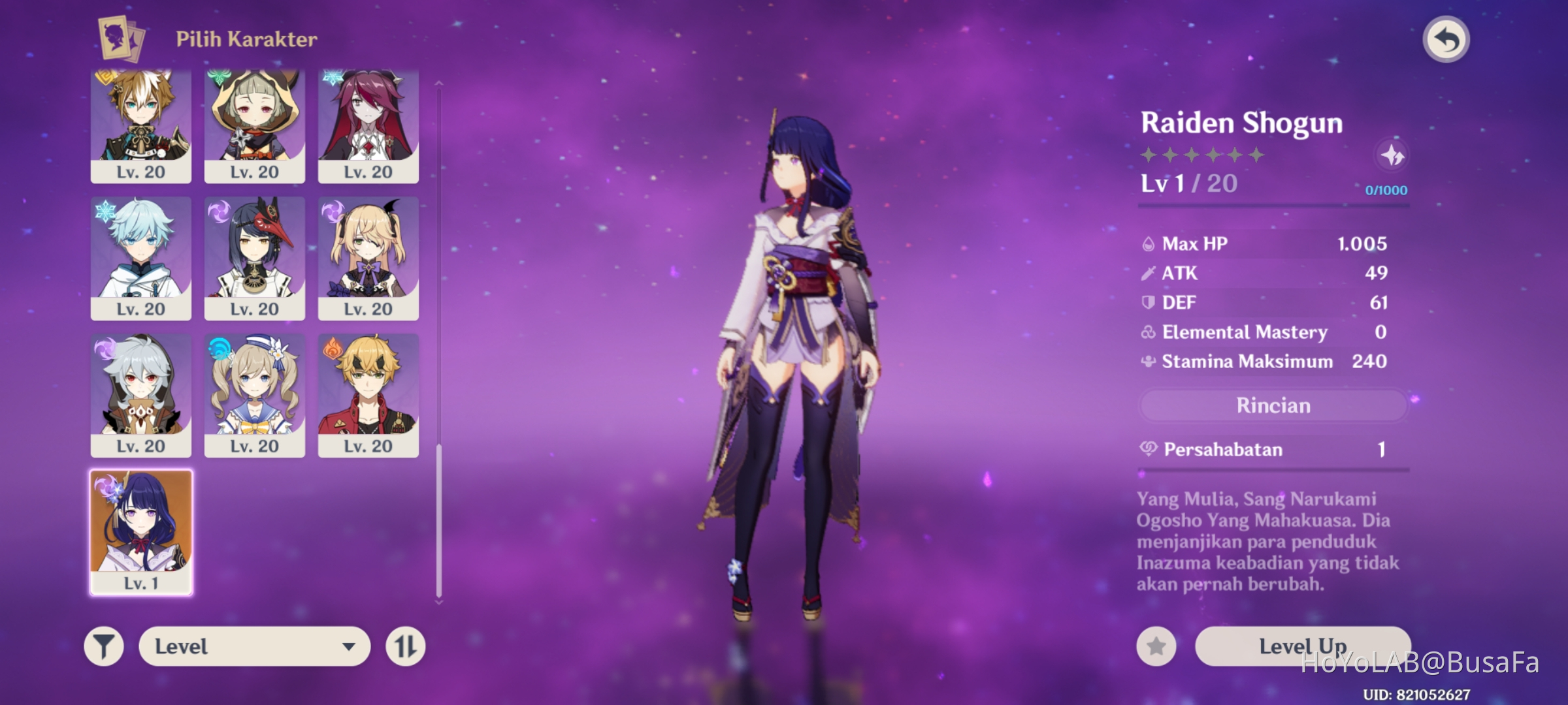 Raiden Shogun 1 times Pull !!! Genshin Impact | HoYoLAB