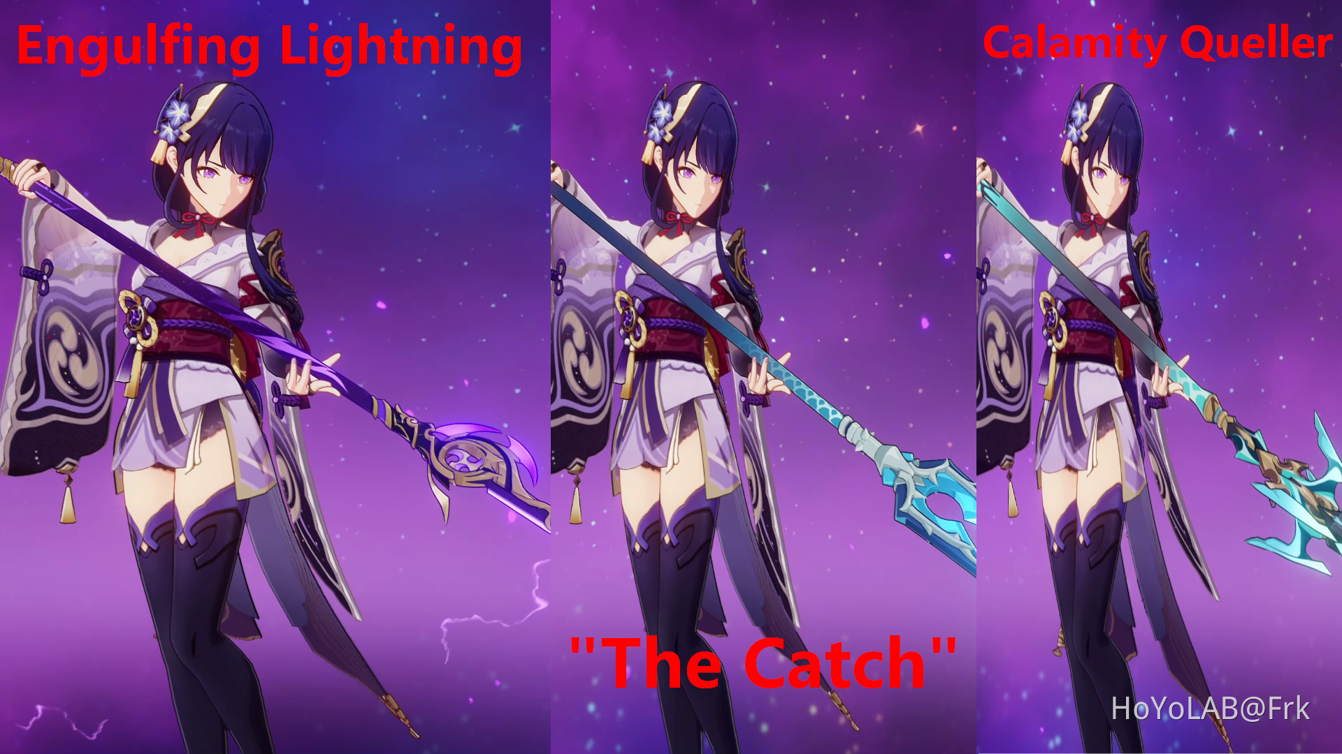 Very soon a new Video about Raiden Shogun's Weapons Comparison Genshin ...