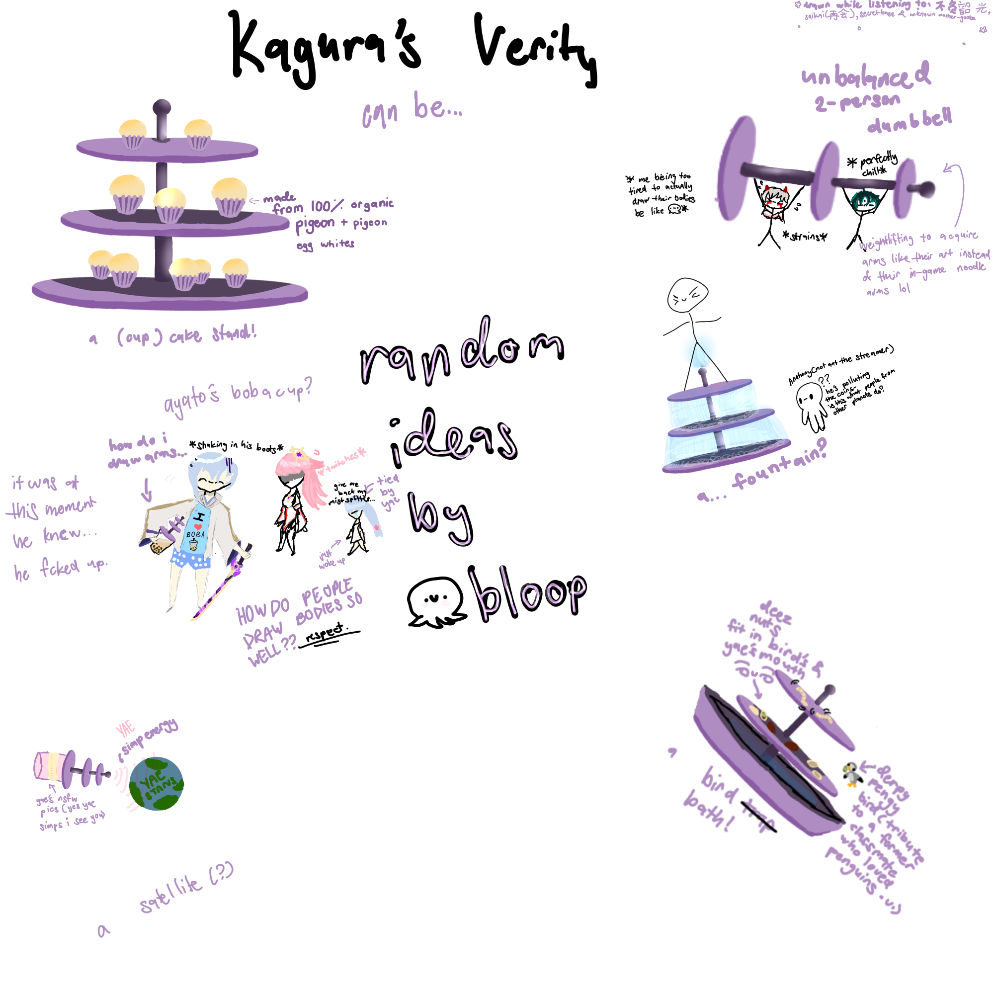 kagura’s verity memes (rushed this art to finish it before the meme ...