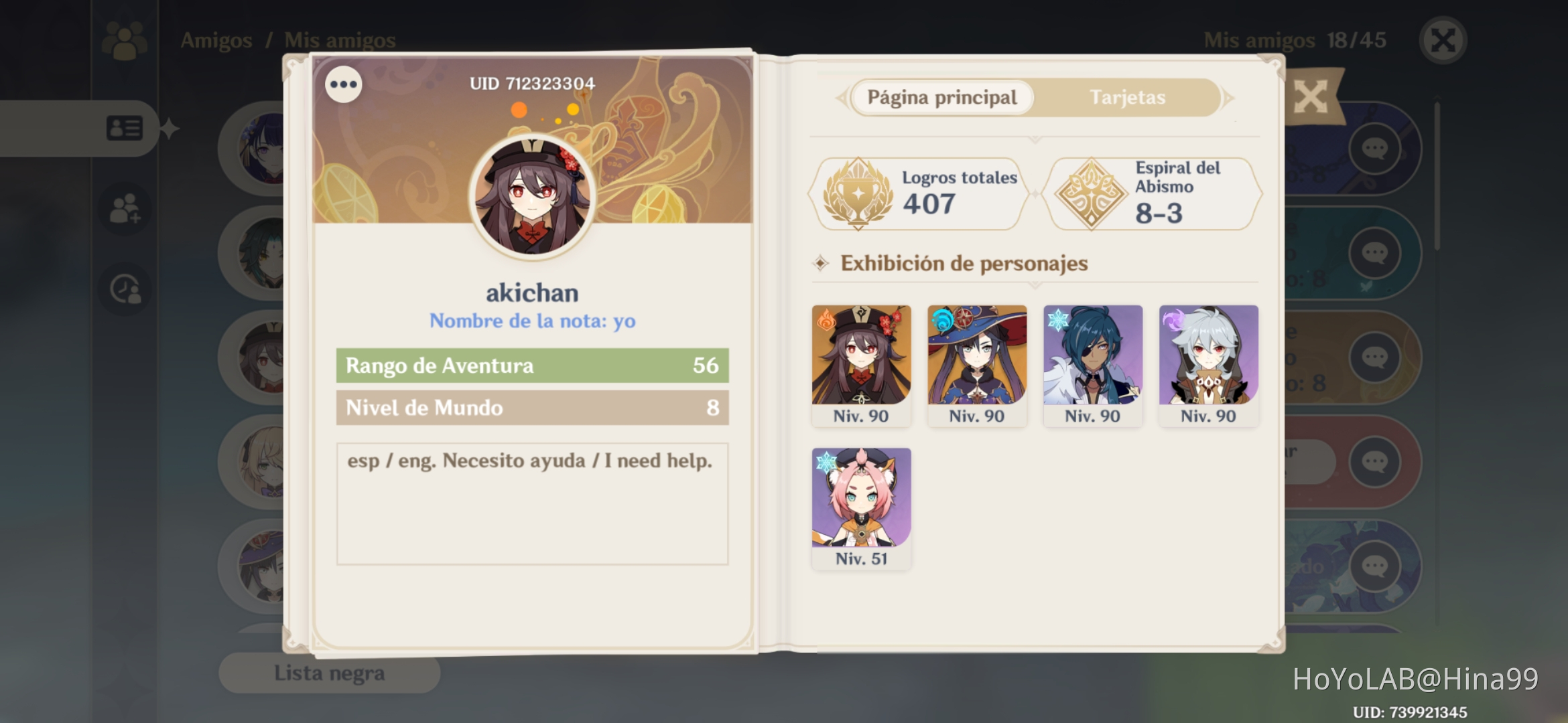 UID Genshin Impact | HoYoLAB