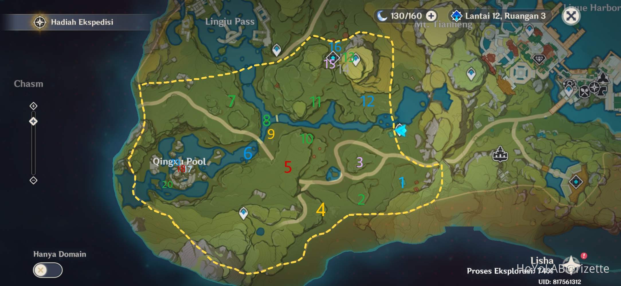 [46 Hidden Chest] Semua Lokasi Hidden Chest di Lisha | Liyue Genshin ...