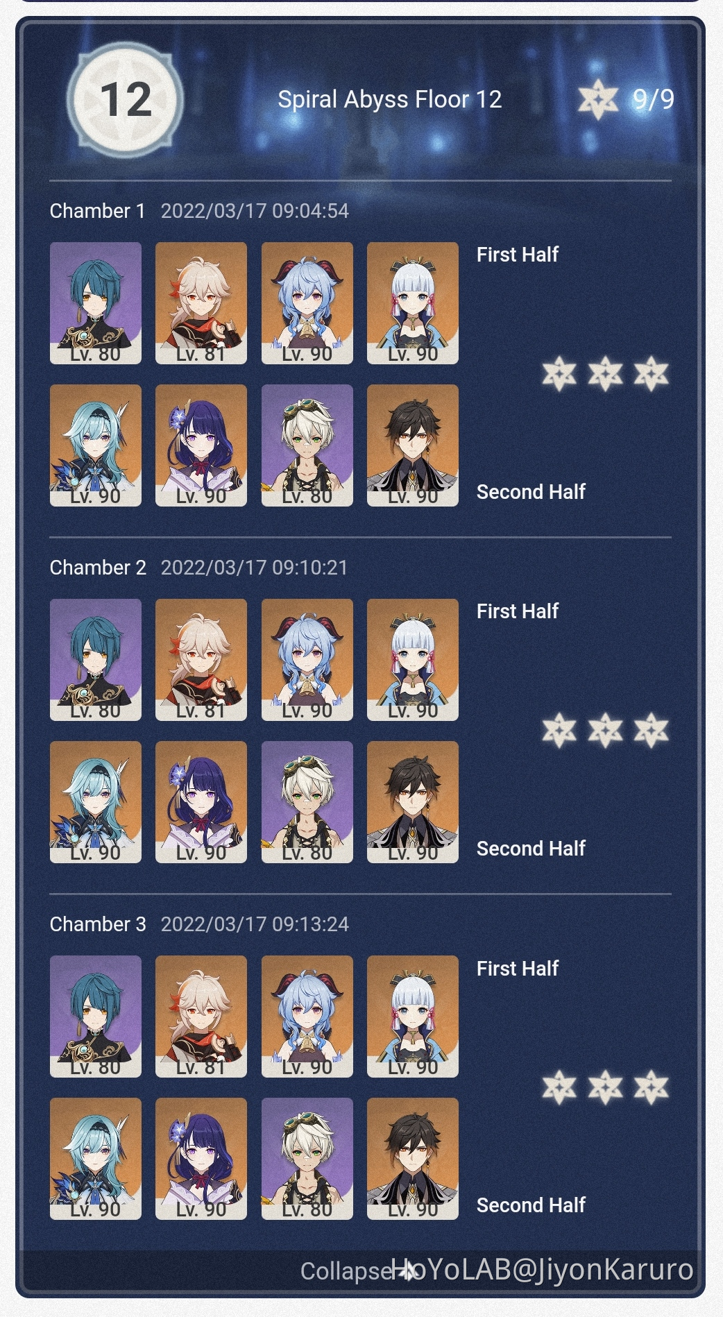 Abyss fully completed again Genshin Impact | HoYoLAB