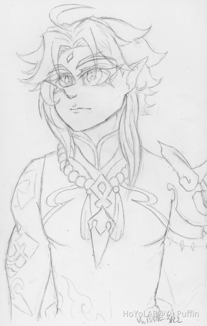 2022/03/17 Xiao Sketch Genshin Impact | HoYoLAB