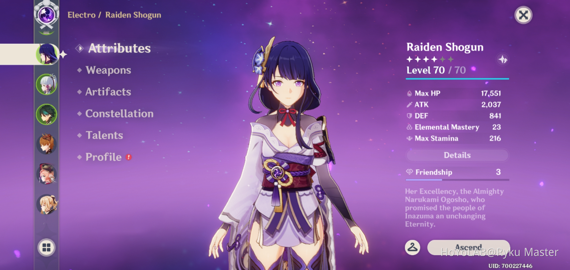 Here is My Shogun's Build Genshin Impact | HoYoLAB