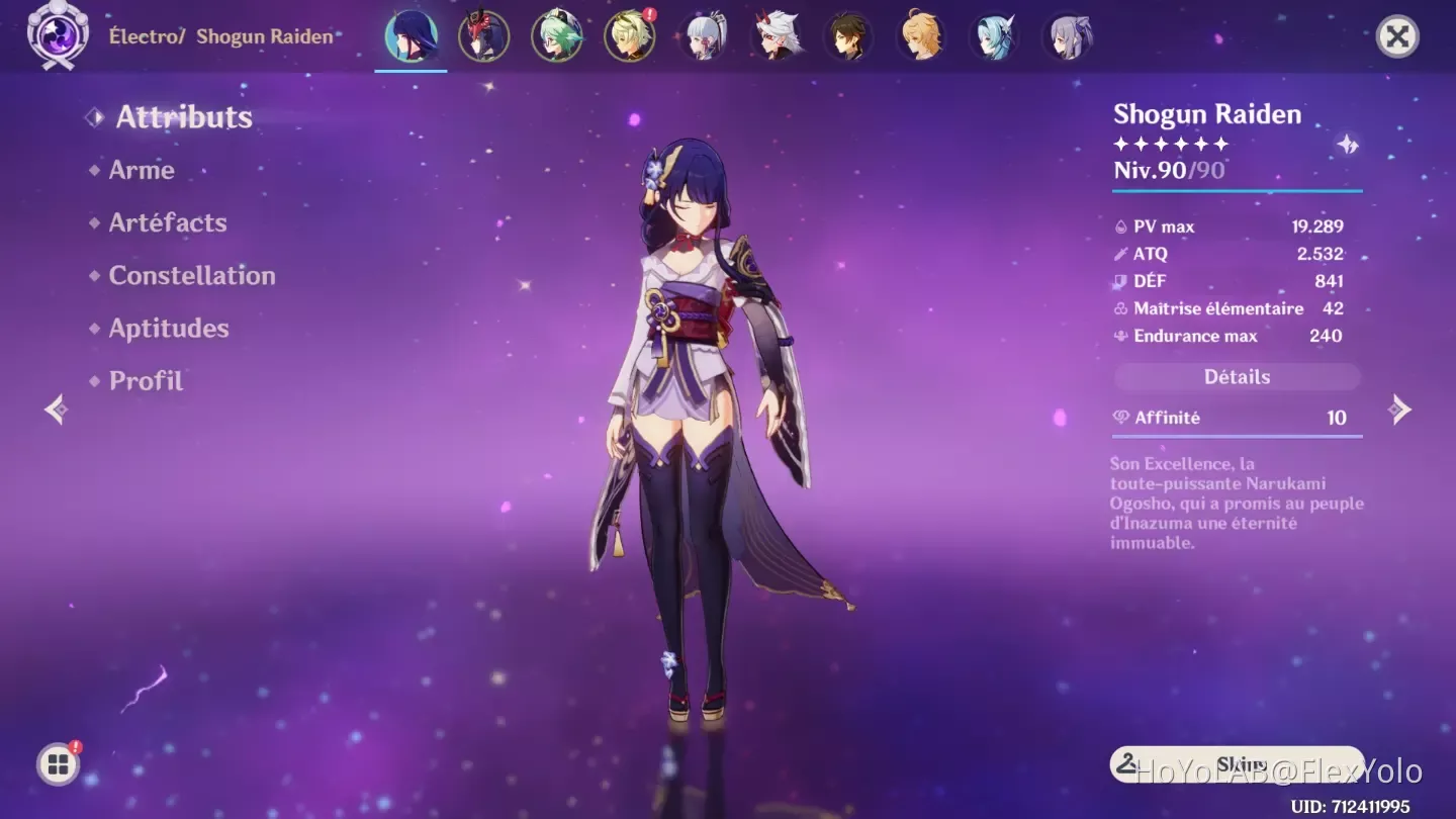 Mon build Raiden Ei actuel ! 🗡️ Genshin Impact | HoYoLAB