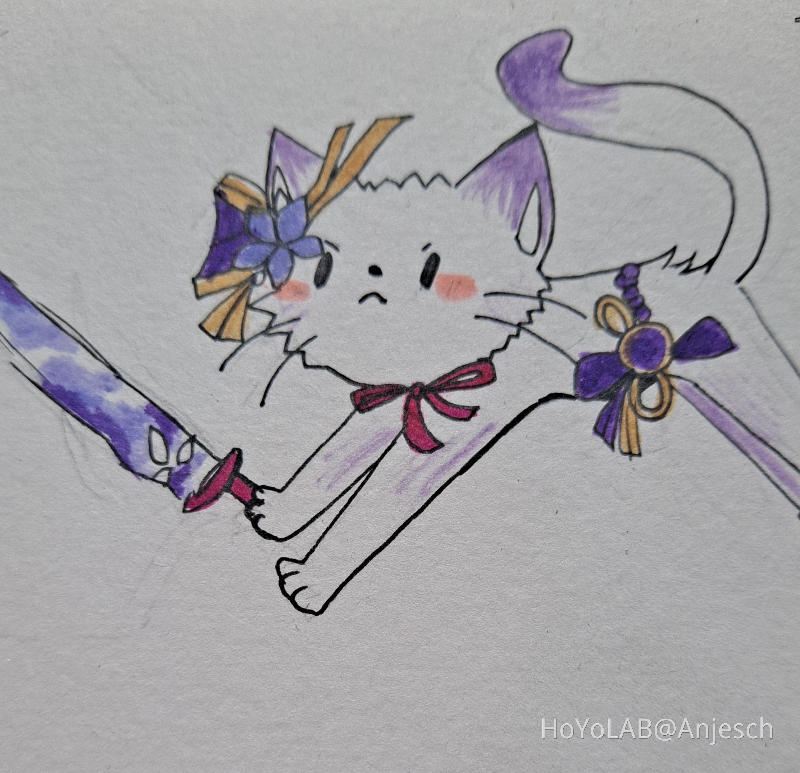 cat shogun Genshin Impact | HoYoLAB