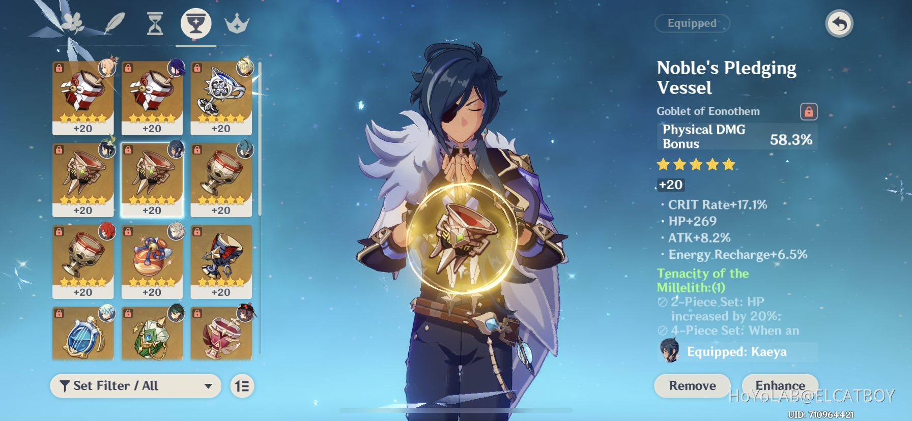 kaeya build! (• ε •) | Genshin Impact | HoYoLAB