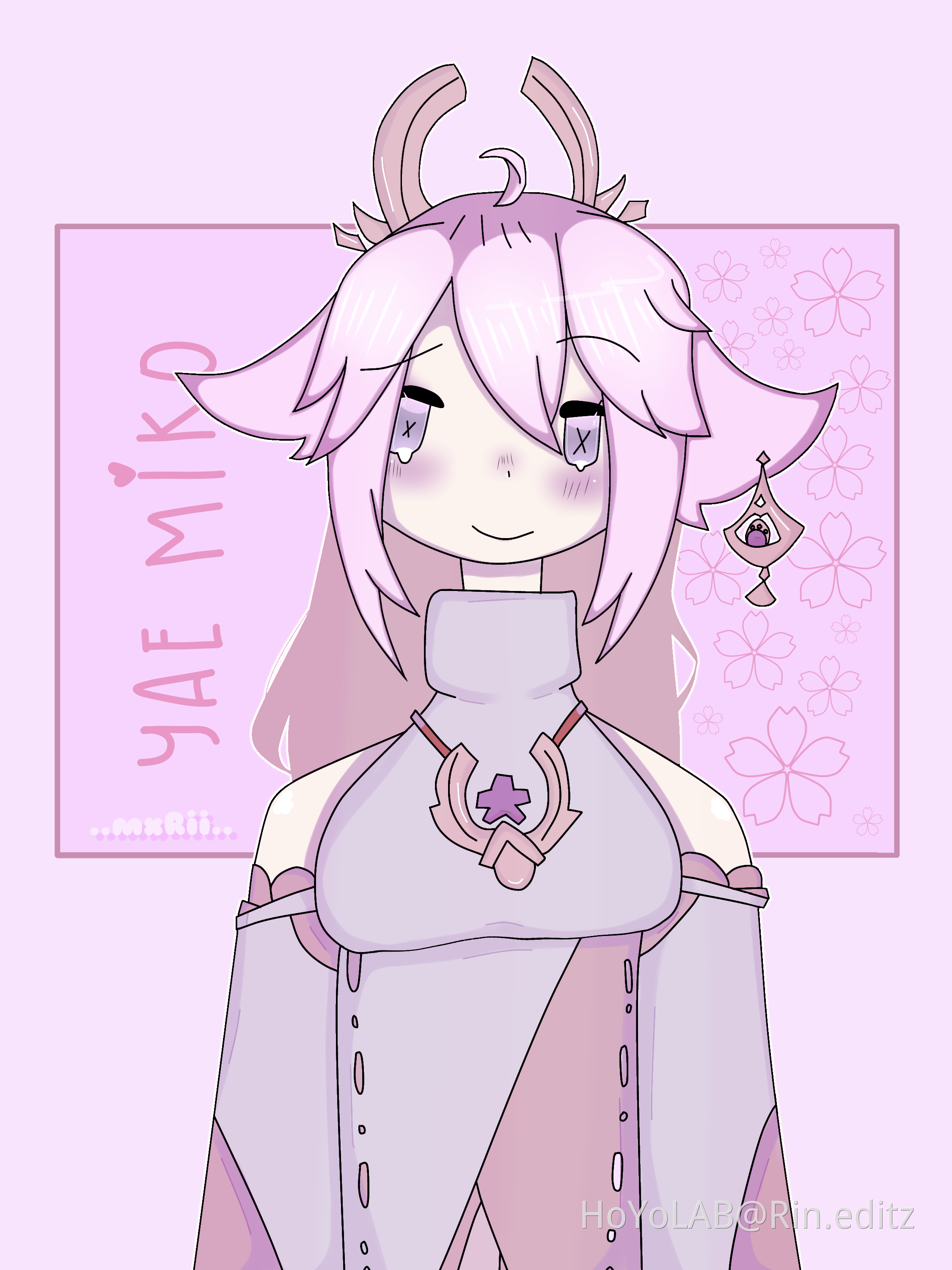 Yae Miko art!! Genshin Impact | HoYoLAB