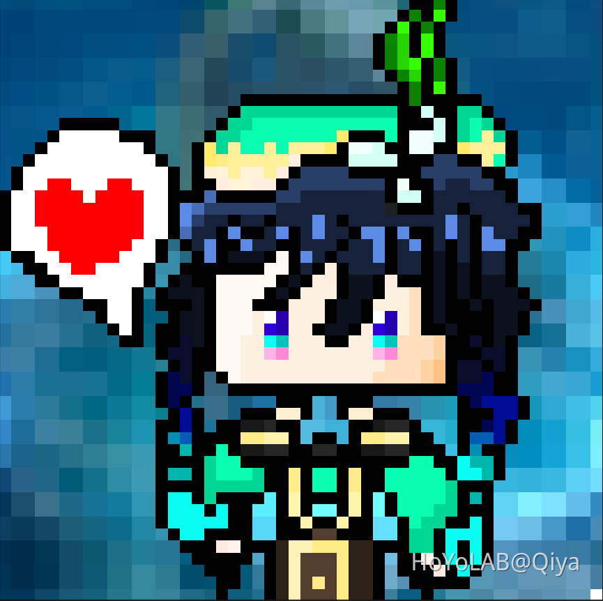 Venti Pixel Art! Genshin Impact | HoYoLAB