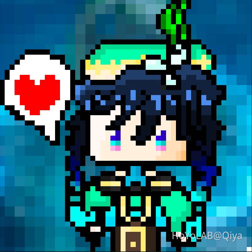 Venti Pixel Art! Genshin Impact | HoYoLAB